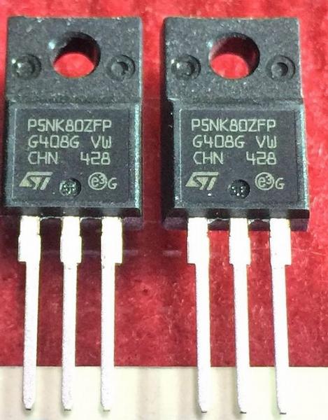 STP5NK80ZFP P5NK80ZFP 5N80 ST TO-220F 5PCS/LOT, www.iccfl.com
